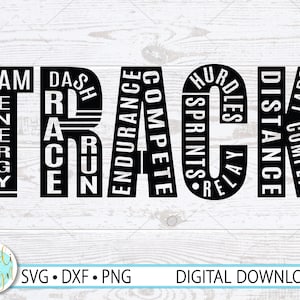 Track and Field SVG Track and Field SVG for Cricut Track and | Etsy