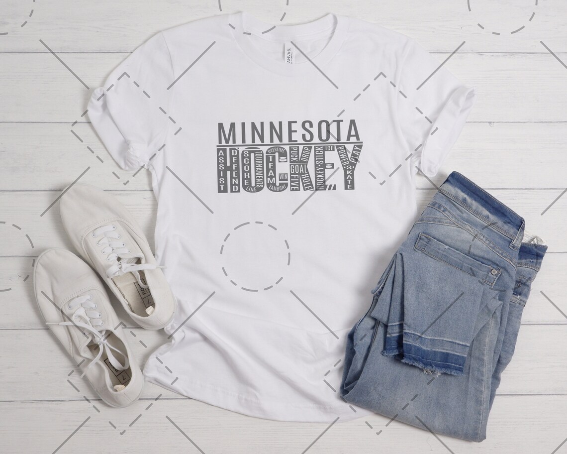 Minnesota Hockey SVG MN Hockey Design Layered Hockey Cut - Etsy