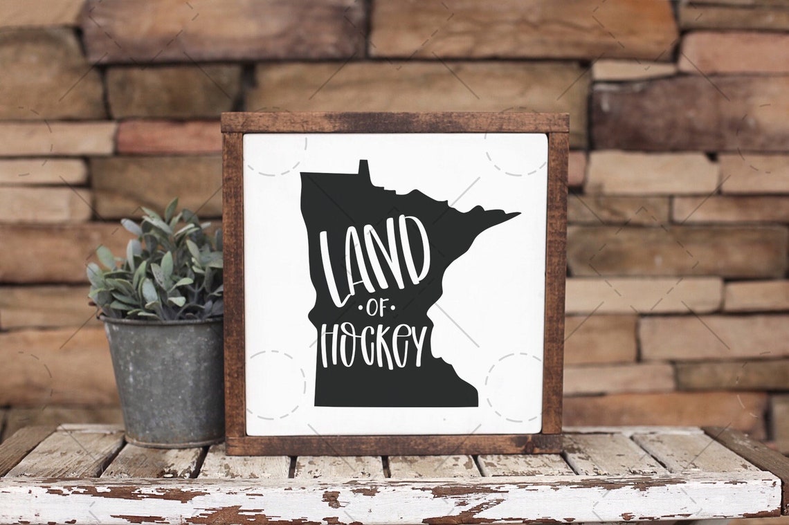 Minnesota Hockey SVG //land of Hockey Quote // Instant - Etsy