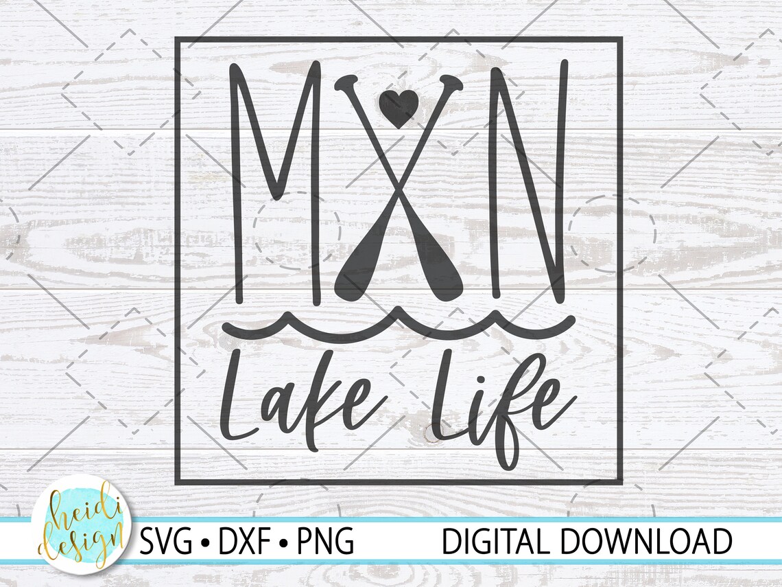 Minnesota Lake SVG, Minnesota SVG, Lake Life SVG, Png, Dxf, Cricut Cut ...