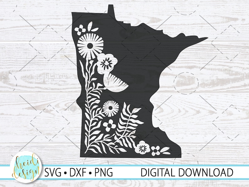 Minnesota State SVG Minnesota Cut File for Cricut Modern - Etsy