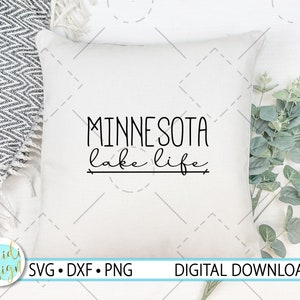 Minnesota SVG for Cricut, Lake Life SVG, Minnesota Script Font T-shirt ...