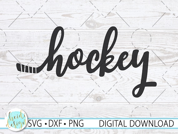 Modern Hockey SVG Hockey Font Instant Download Hockey - Etsy