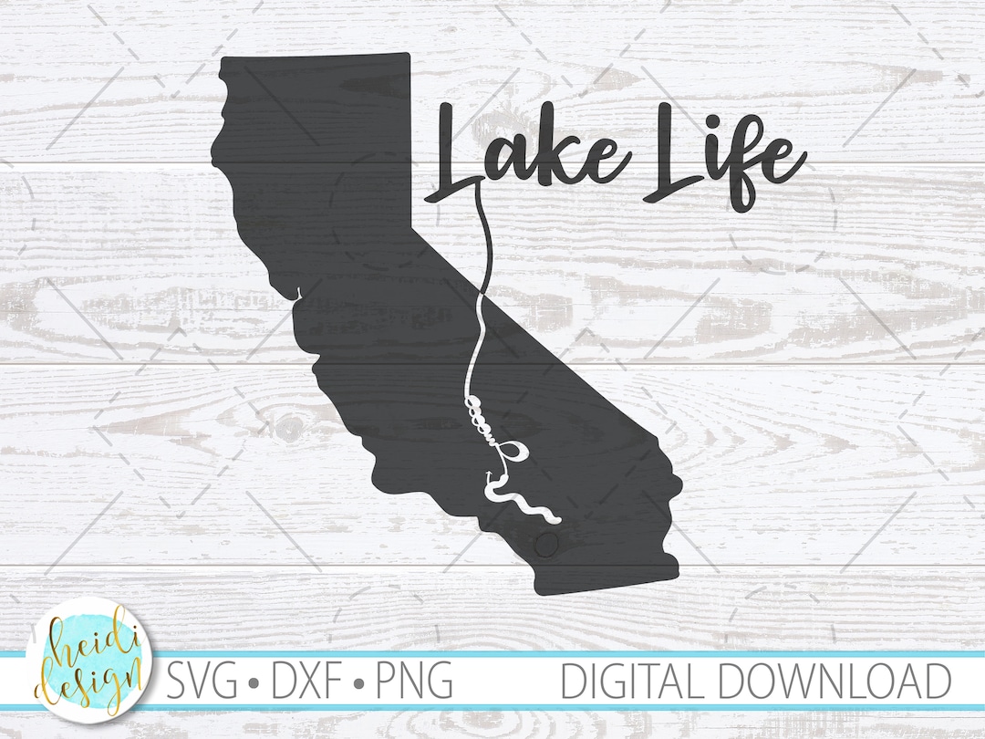 Lake Tahoe SVG, California Fishing, Camping (digital Download) - Etsy