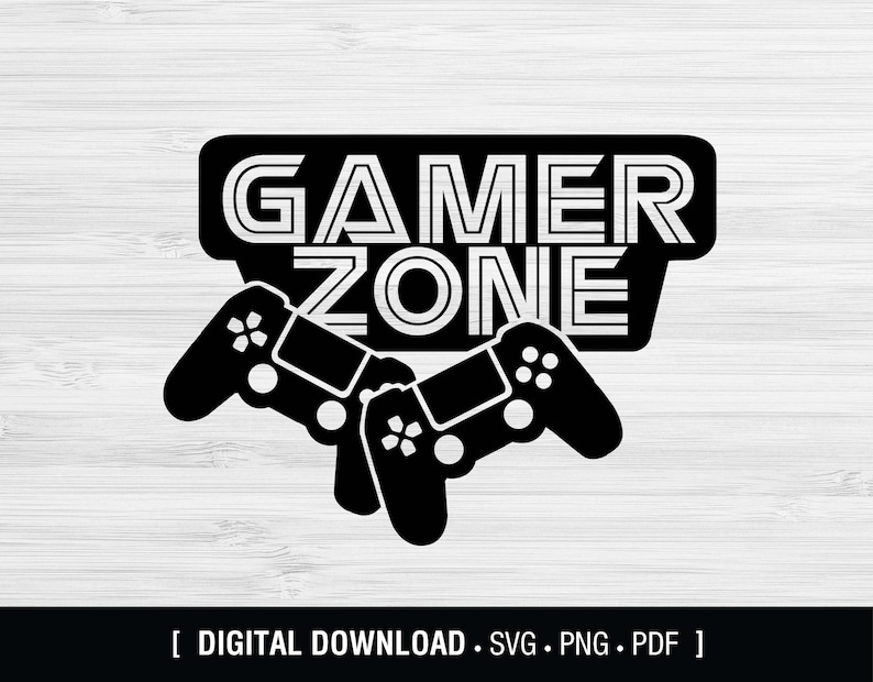 Gamer Zone Svg, Controller Gaming Svg, Digital Download - Etsy