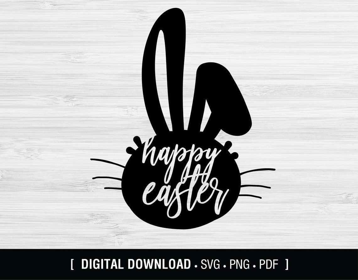 Happy Easter, Easter Bunny, SVG, Digital Download - Etsy