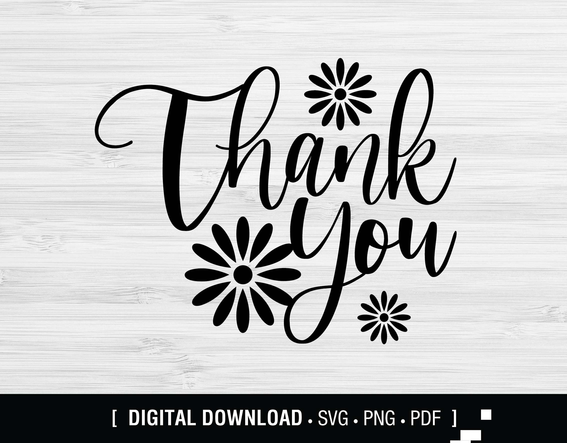 Thank You SVG, Thank You Printable, Thankful, Digital Download - Etsy