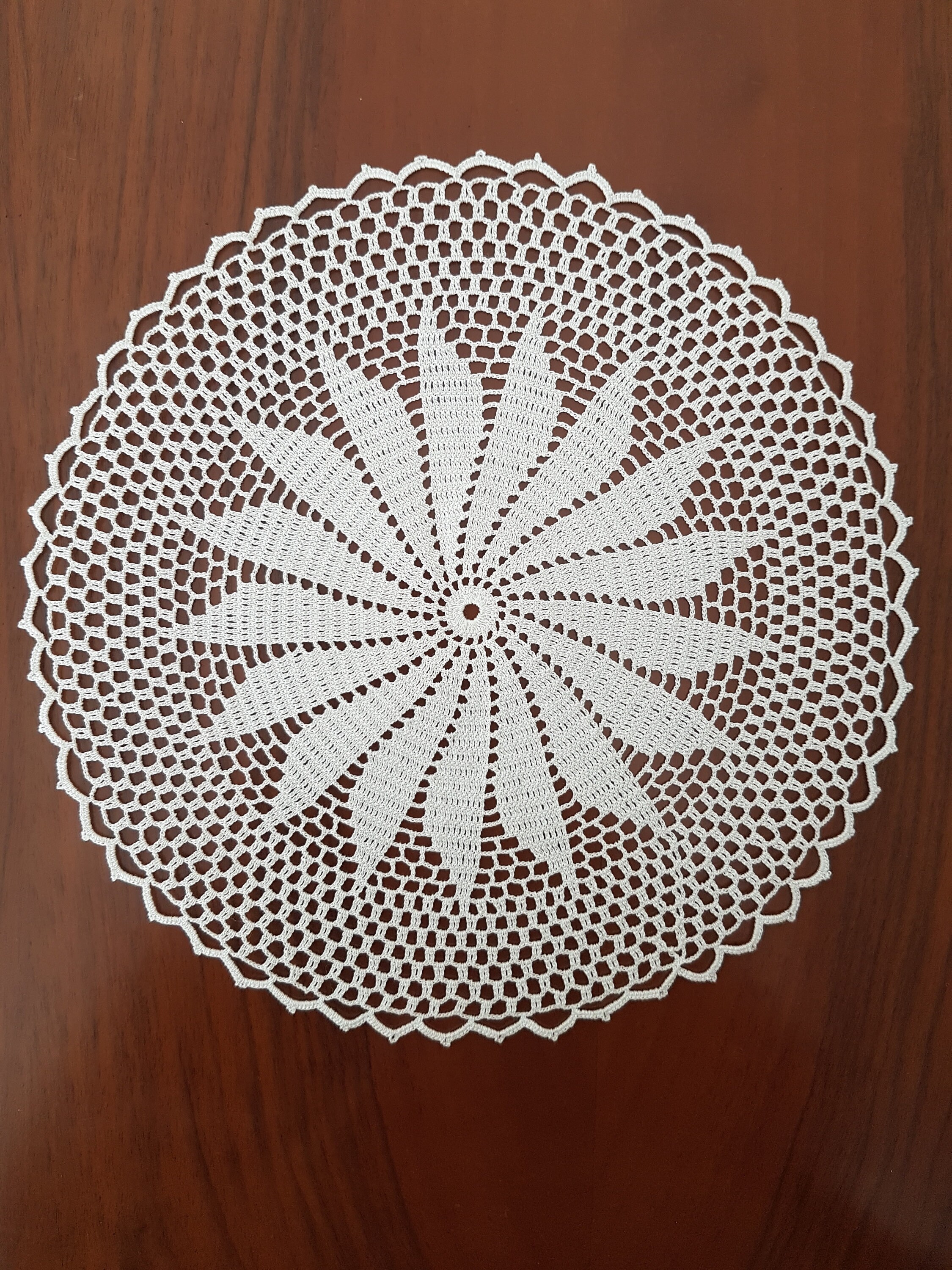 Lace Doily, Round Coffee Table Cloth, Handmade Crochet Doily, Vintage ...