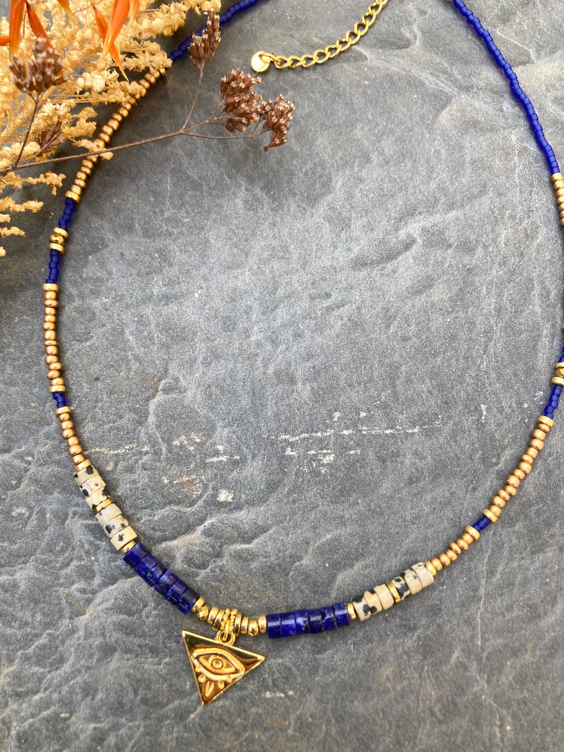 Colliers lapis-lazuli/ Colliers bleu/ Colliers pierres - Etsy France
