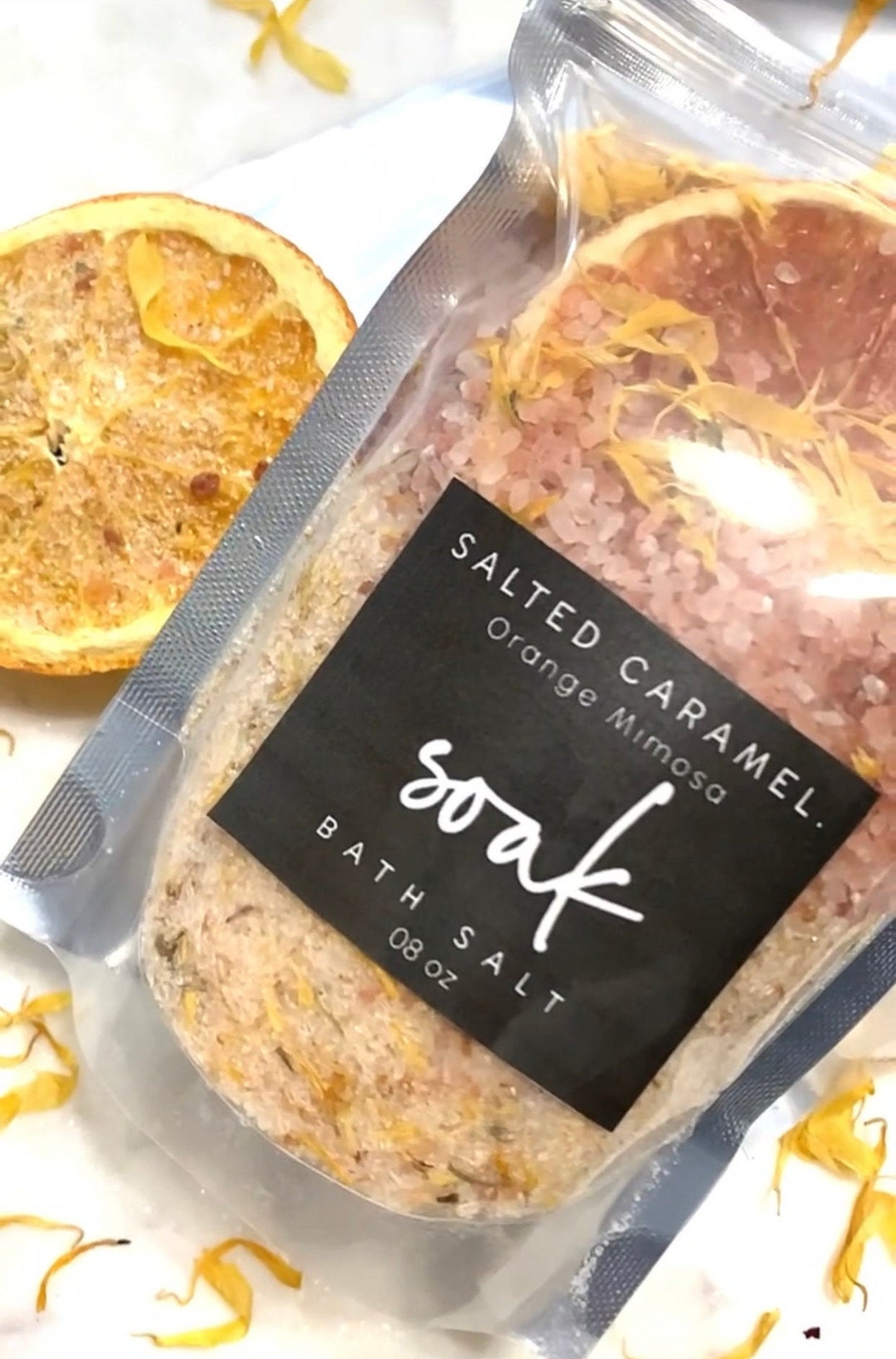 Orange Mimosa Bath Salt | Floral Bath Salt | Botanical Bath Salt ...