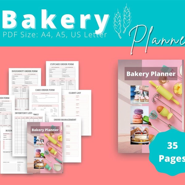 Bakery Planner - Etsy