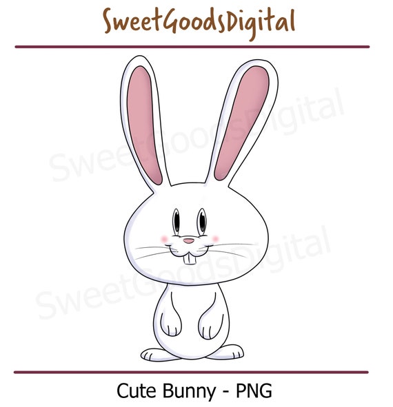 Cute Bunny Clip Art Commercial Use Cartoon Bunny Bunny - Etsy
