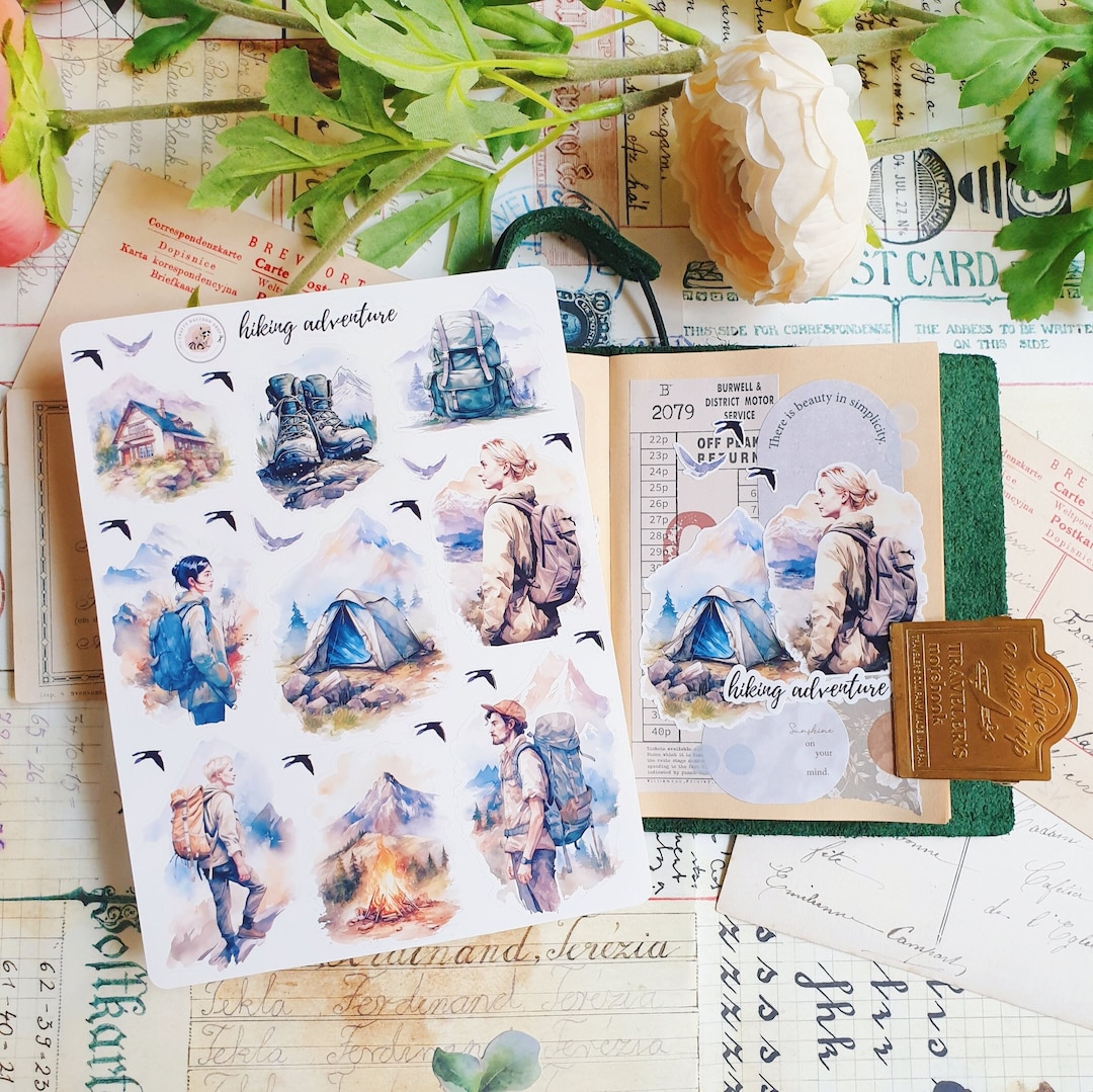 Mountain Adventure Stickers/ Mountains Stickers/ Matt Vinyl - Etsy