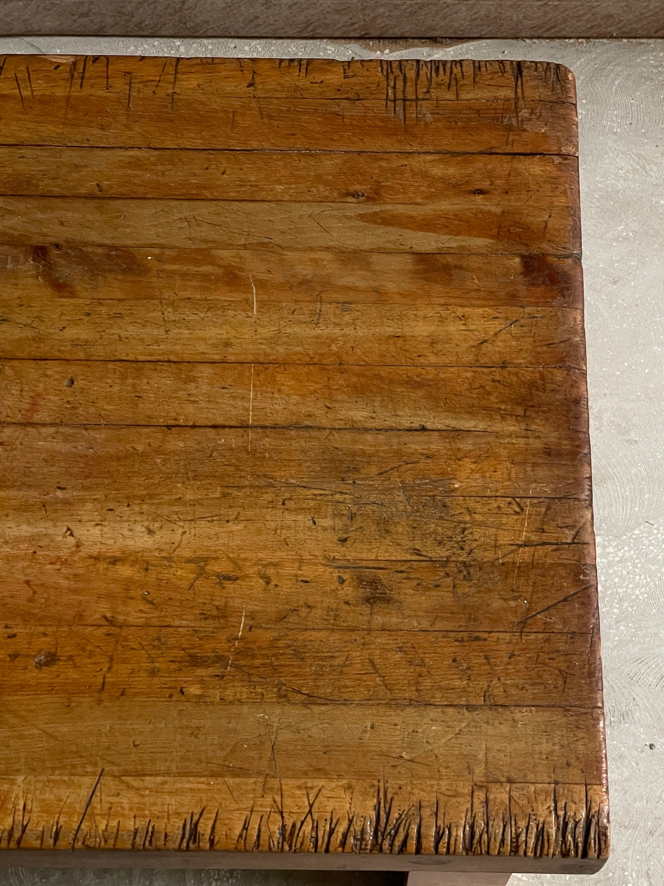 Antique Mable Butcher Block Coffee Table - Etsy