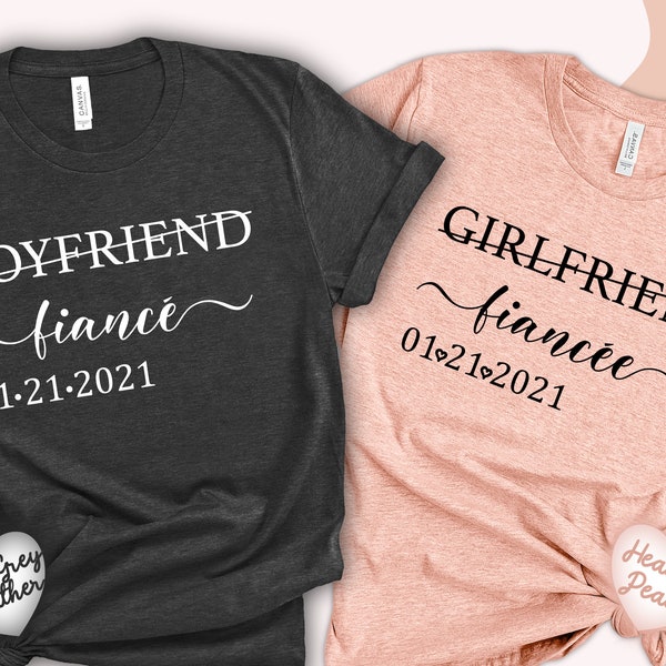 Engagement Couple Shirts - Etsy
