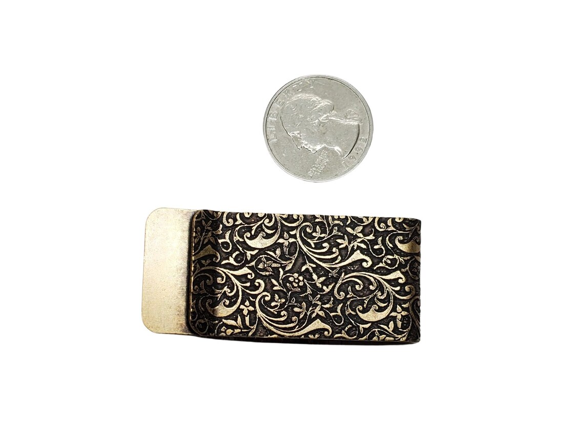 Handmade Oxidized Brass Embossed Owl Money Clip - Etsy
