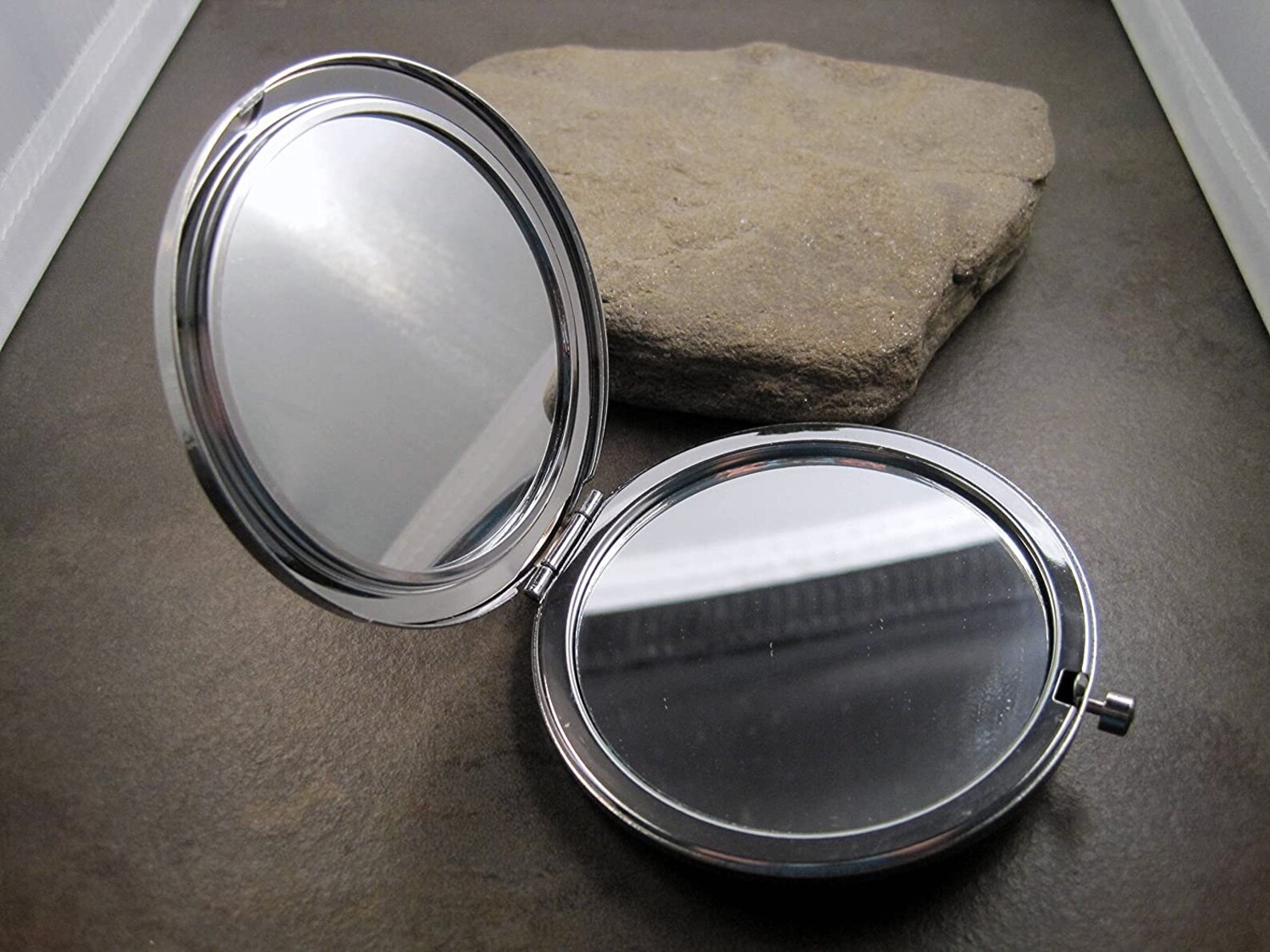 Handmade Silver Bat Steampunk Compact Mirror - Etsy