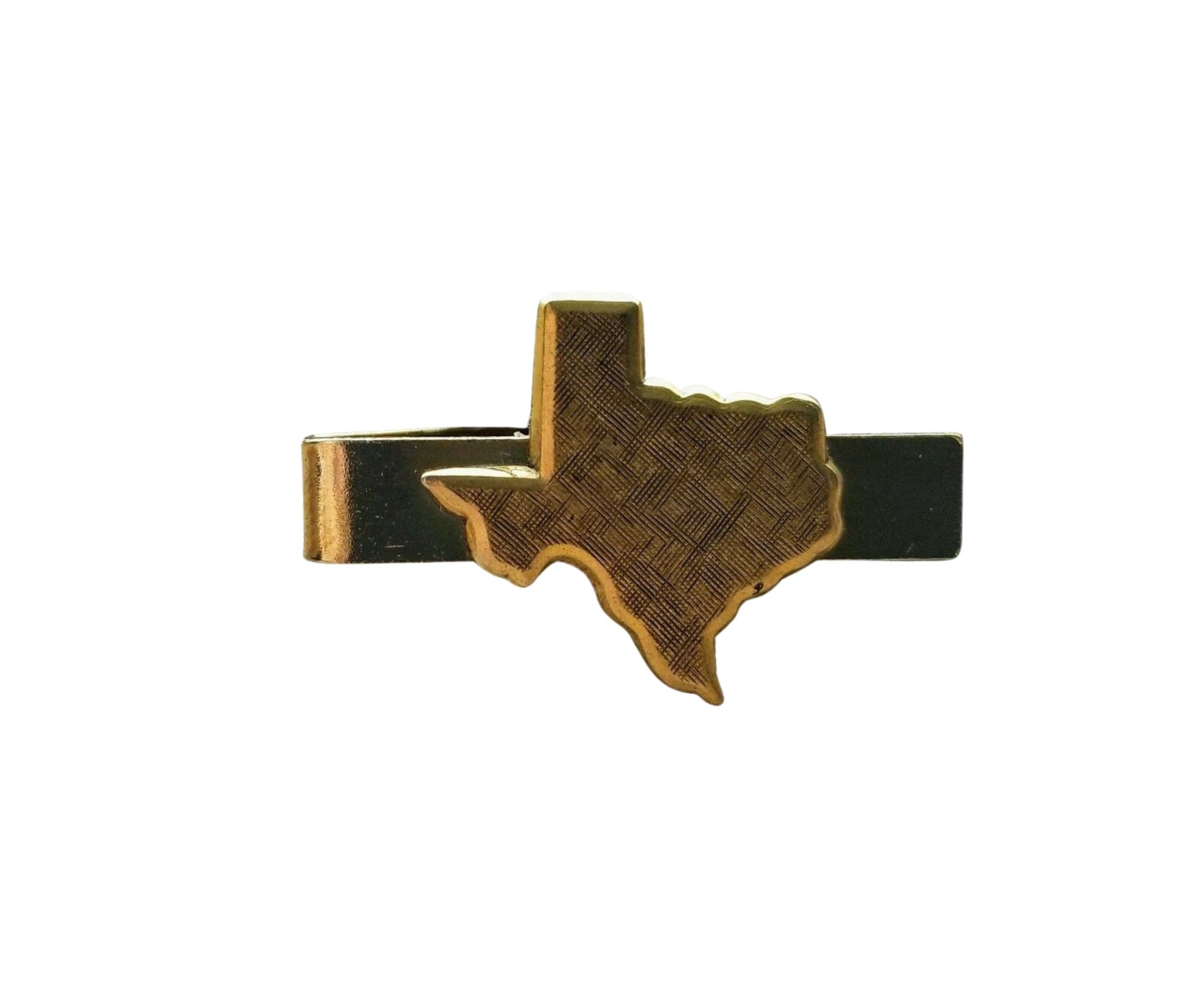 Handmade Gold Texas Tie Clip Tie Bar - Etsy