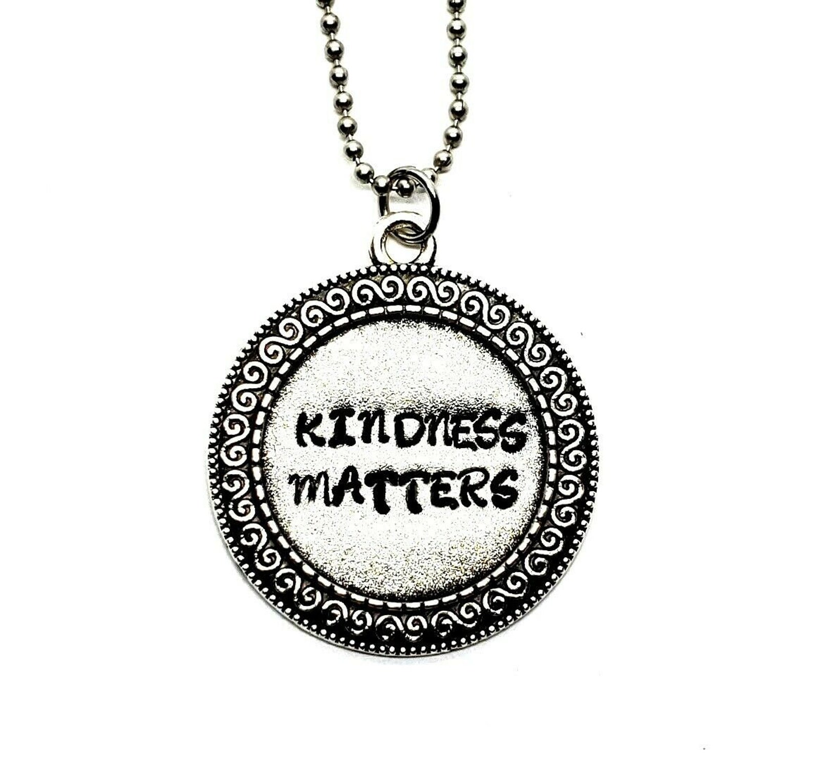 Handmade Hand Stamped Kindness Matters Necklace - Etsy