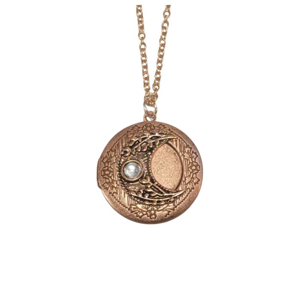 Moon Locket - Etsy