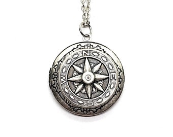 Compass Locket - Etsy