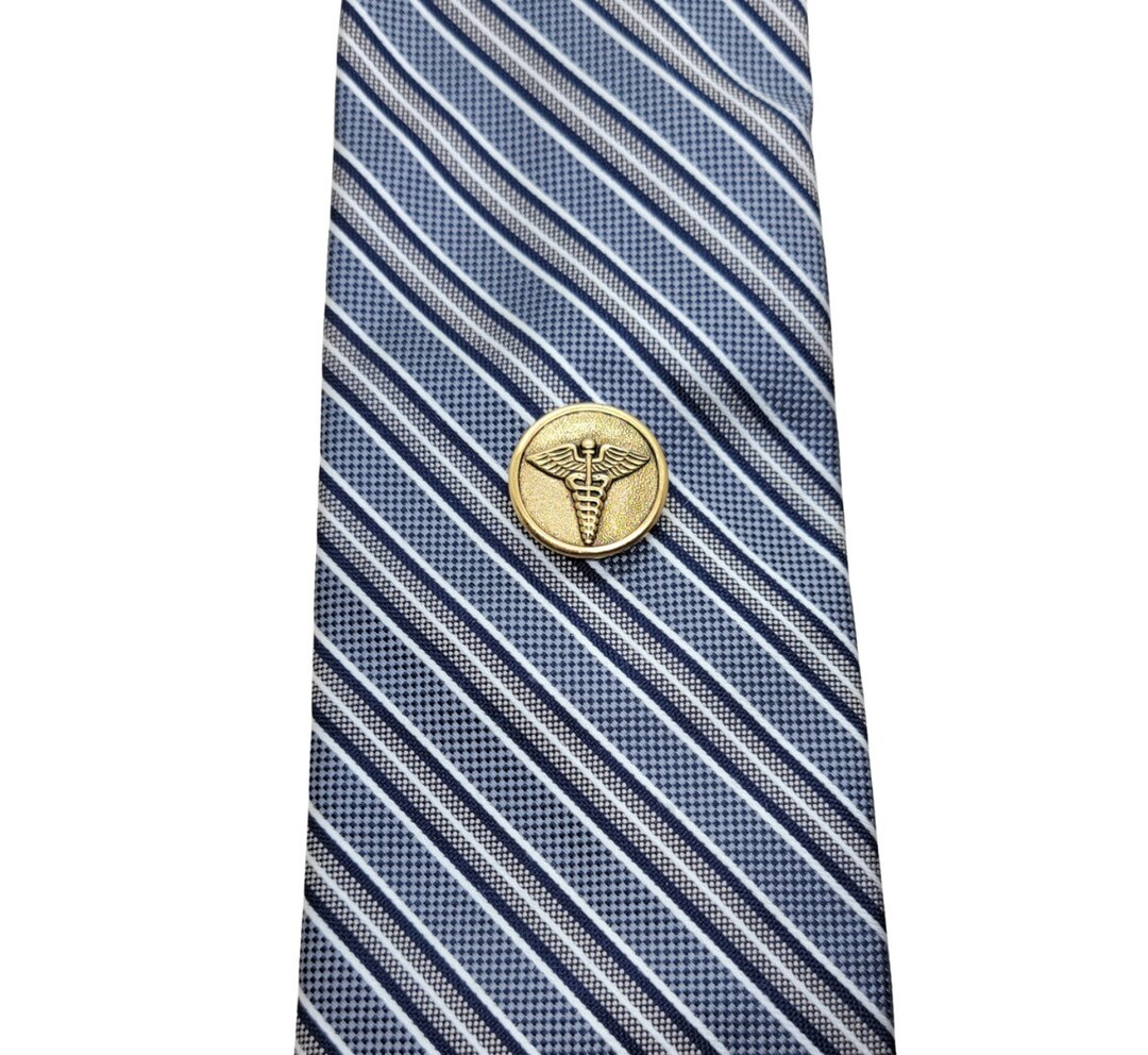 Handmade Antique Gold Caduceus Medical Symbol Lapel Pin Tie Tack - Etsy