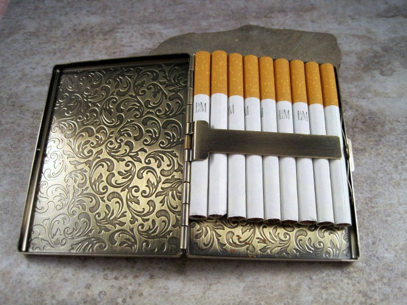 Handmade Antique Silver Embossed Victorian Angel Cigarette Case - Etsy