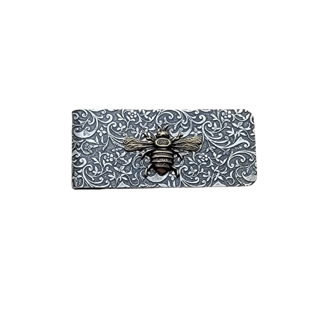 Handmade Oxidized Silver Bee Money Clip - Etsy