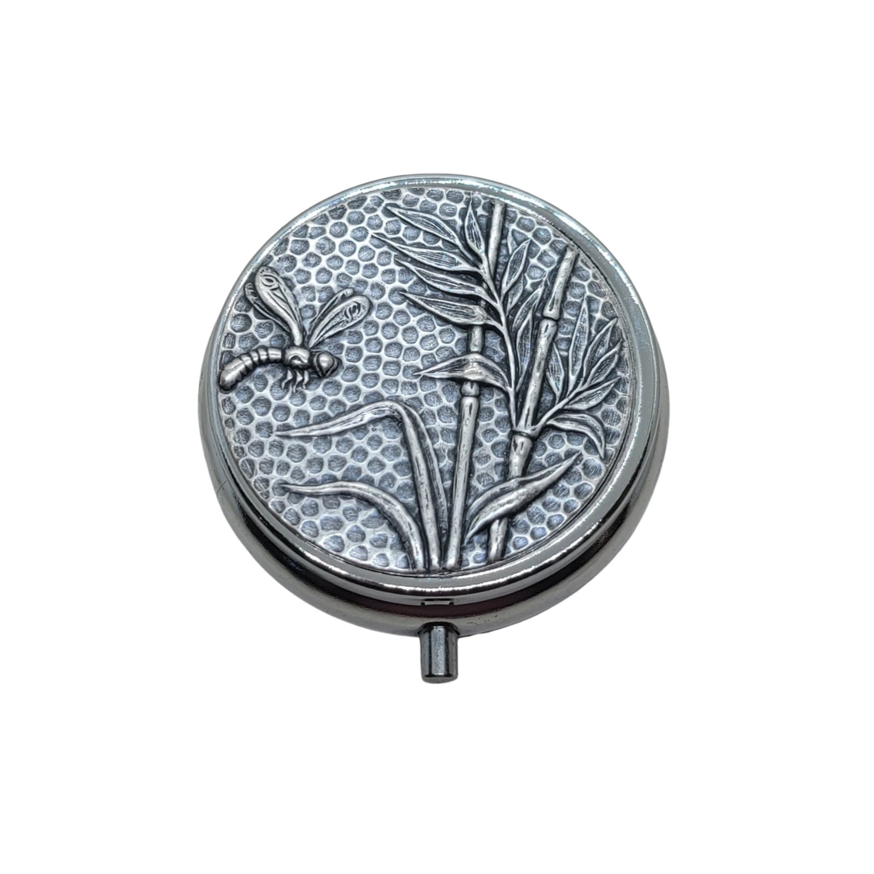 Handmade Silver Dragonfly Pill Box - Etsy Singapore