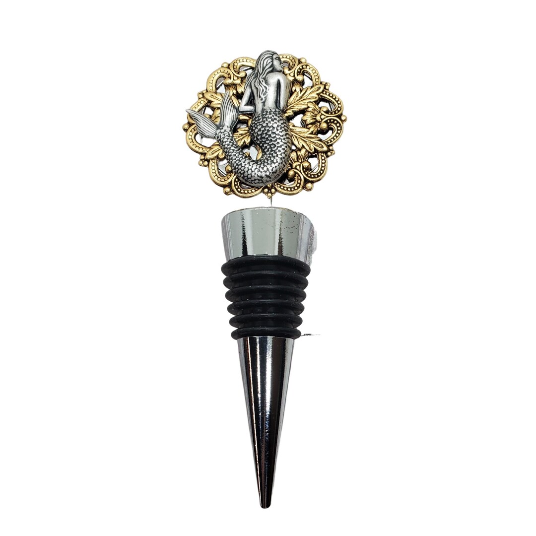 Handmade Mermaid Wine Bottle Stopper - Etsy