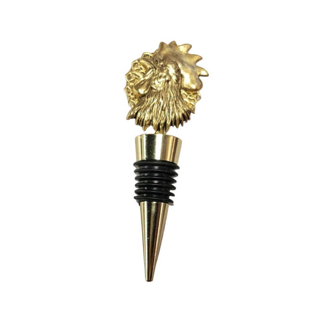 Handmade Golden Rooster Wine Bottle Stopper - Etsy