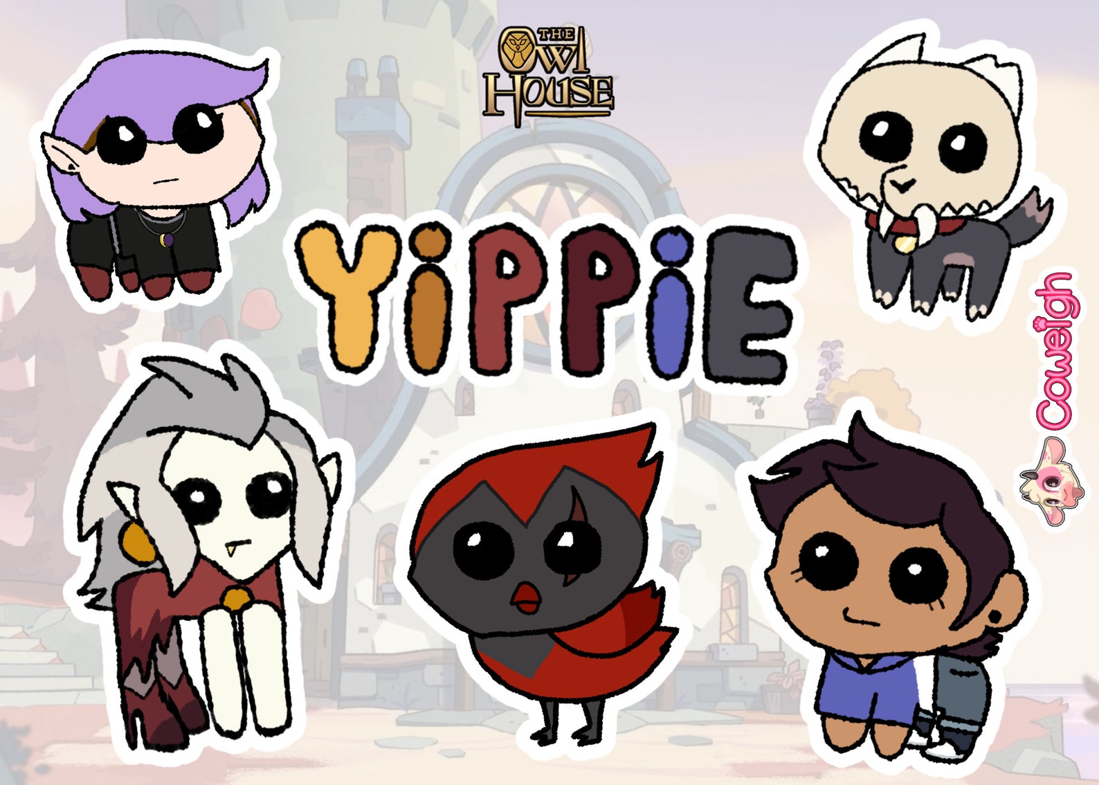 The Owl House Stickers, 2 Inch, Sticker Pack, Fanart Vinyl Sticker ...