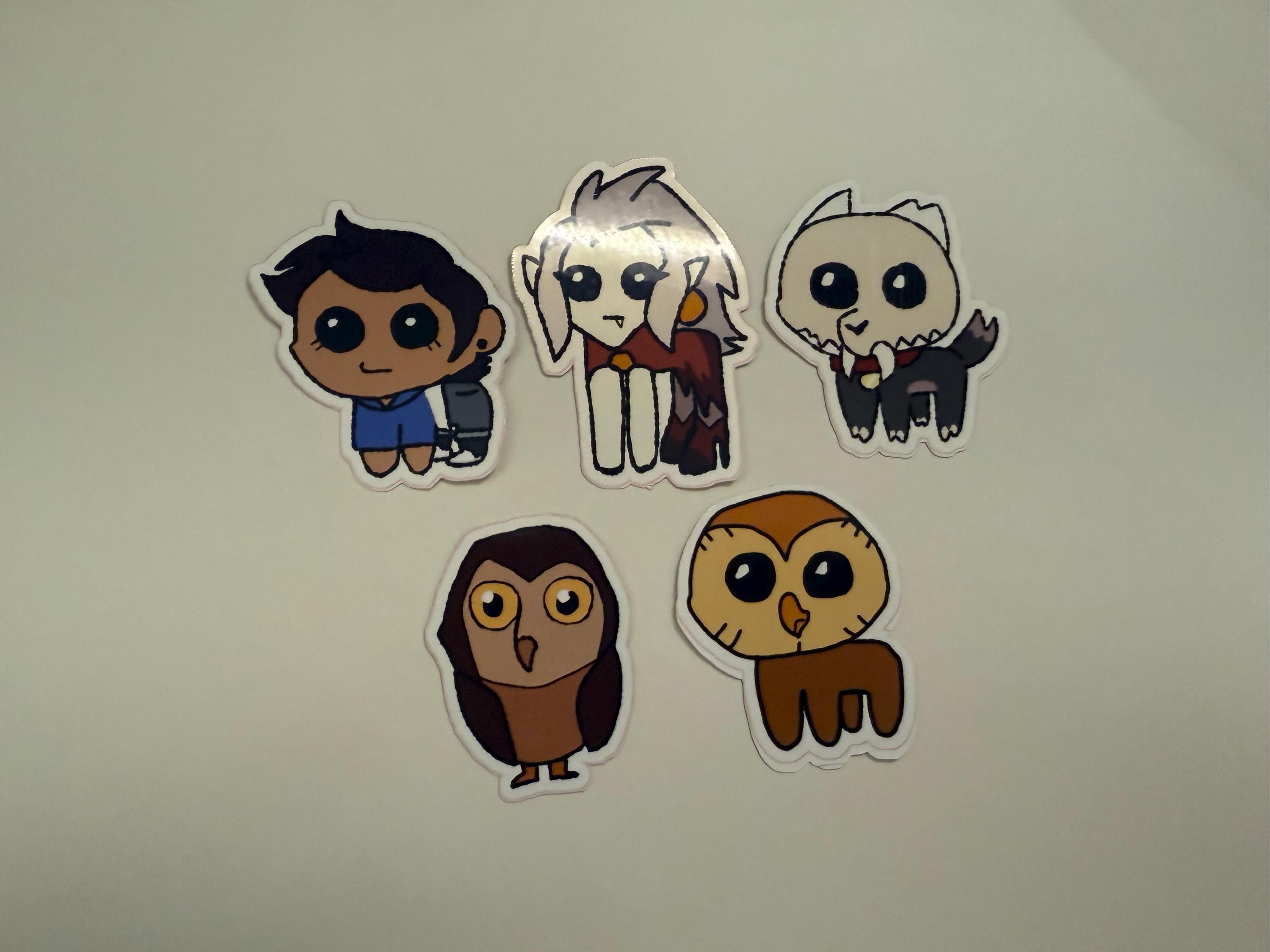 The Owl House Stickers, 2 Inch, Sticker Pack, Fanart Vinyl Sticker ...