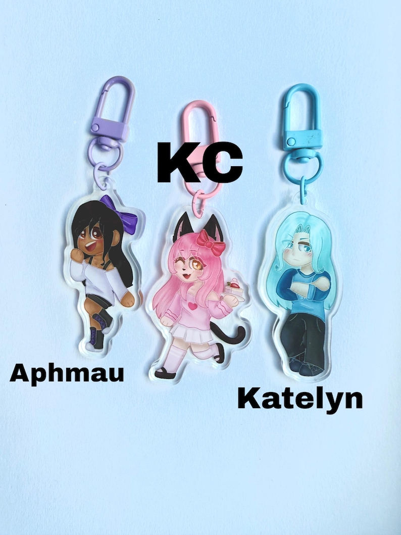 Mystreet Keychains, Aphmau Acrylic Charms, Minecraft Roleplay Merch ...
