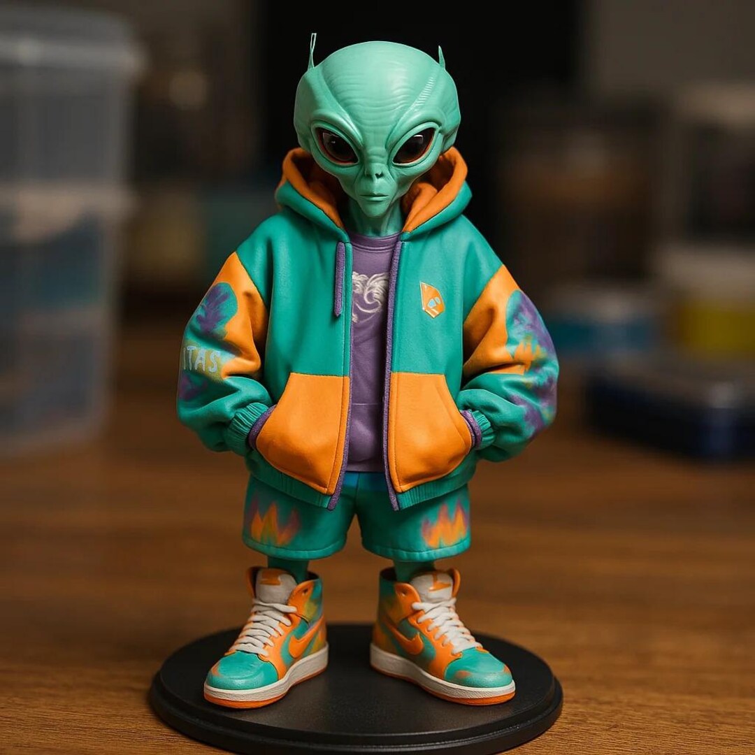 Alien Streetwear Collectible | 3D Printable STL File | Urban Style Sci ...