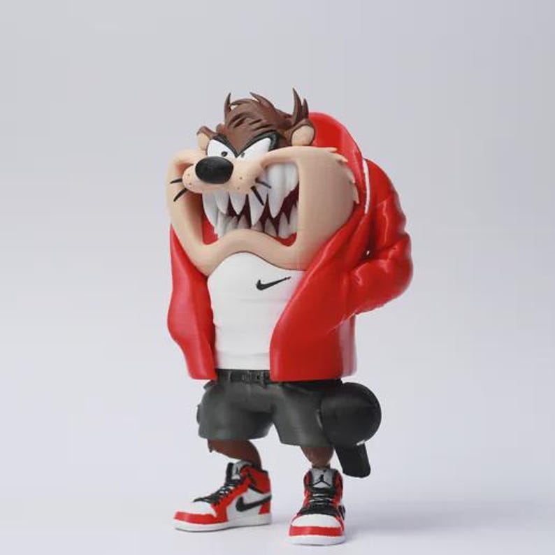 Modelo 3D STL inspirado en Taz: figura de dibujos animados de ropa ...