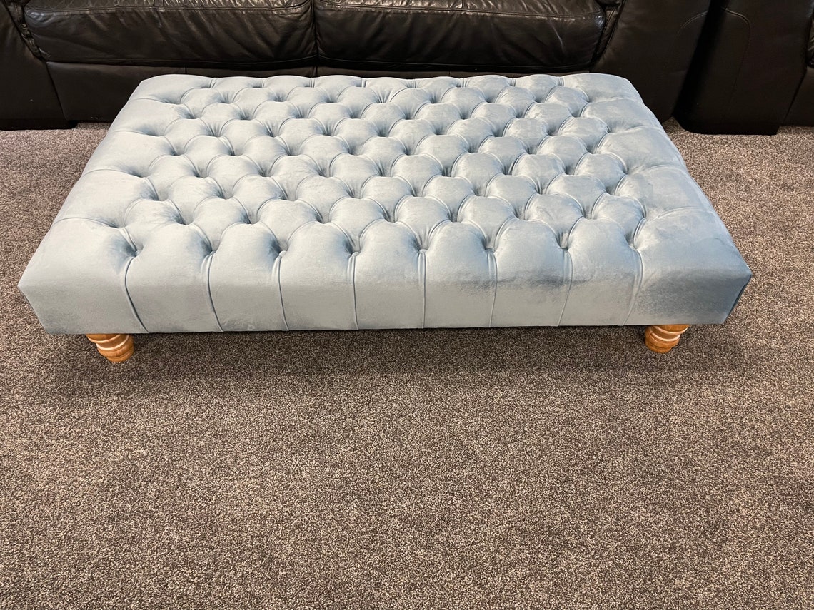 Extra Large 4FT 48 Handmade Chesterfield Footstool Coffee - Etsy UK