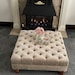 Handmade Deep Foam Thick Chesterfield Footstool Coffee Table Footrest ...