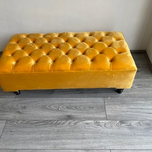 Handmade Chesterfield Traditional Footstool Coffee Table Footrest - Etsy UK