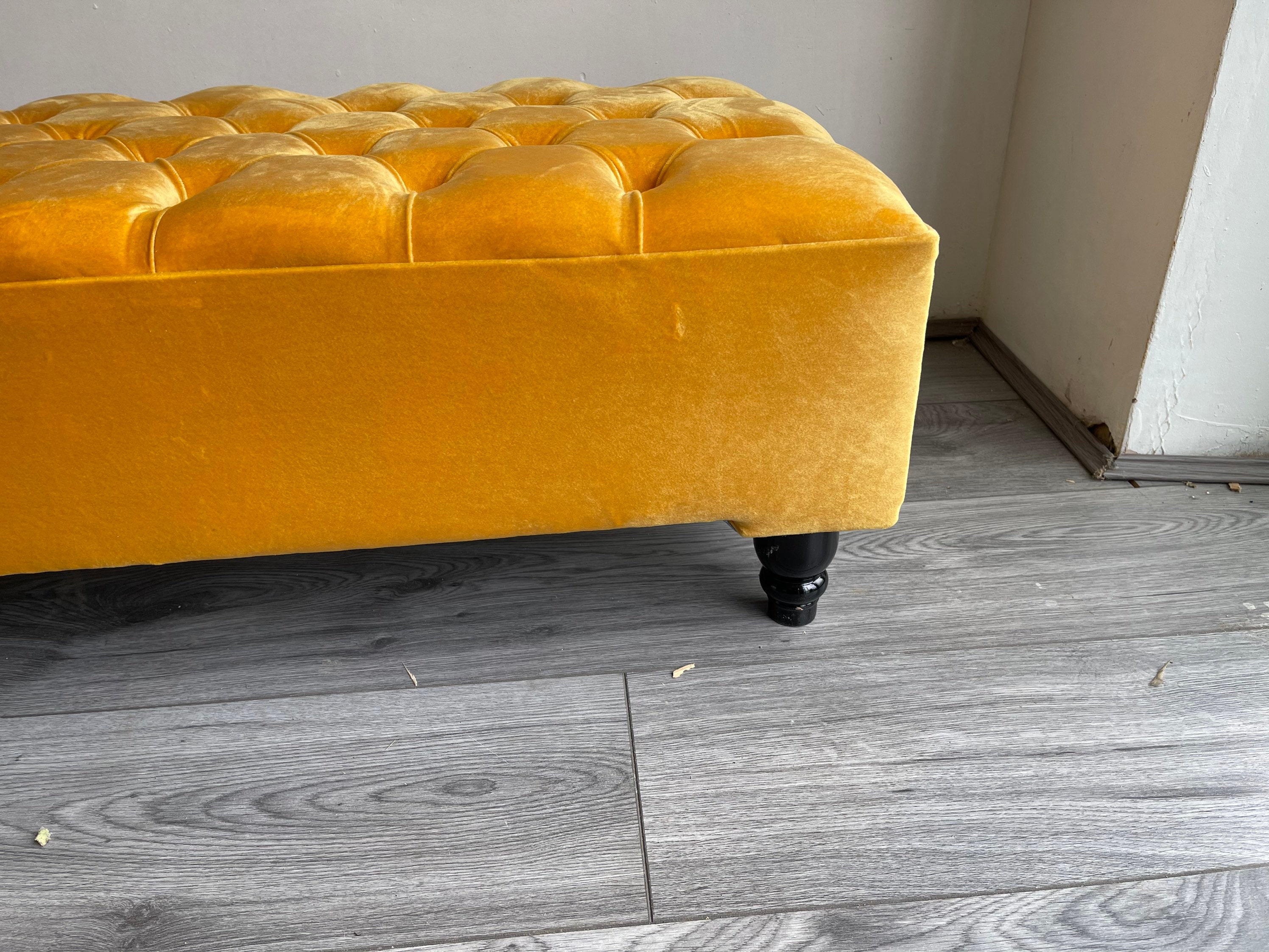 Handmade Chesterfield Traditional Footstool Coffee Table - Etsy UK