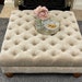 Handmade Deep Foam Thick Chesterfield Footstool Coffee Table Footrest ...
