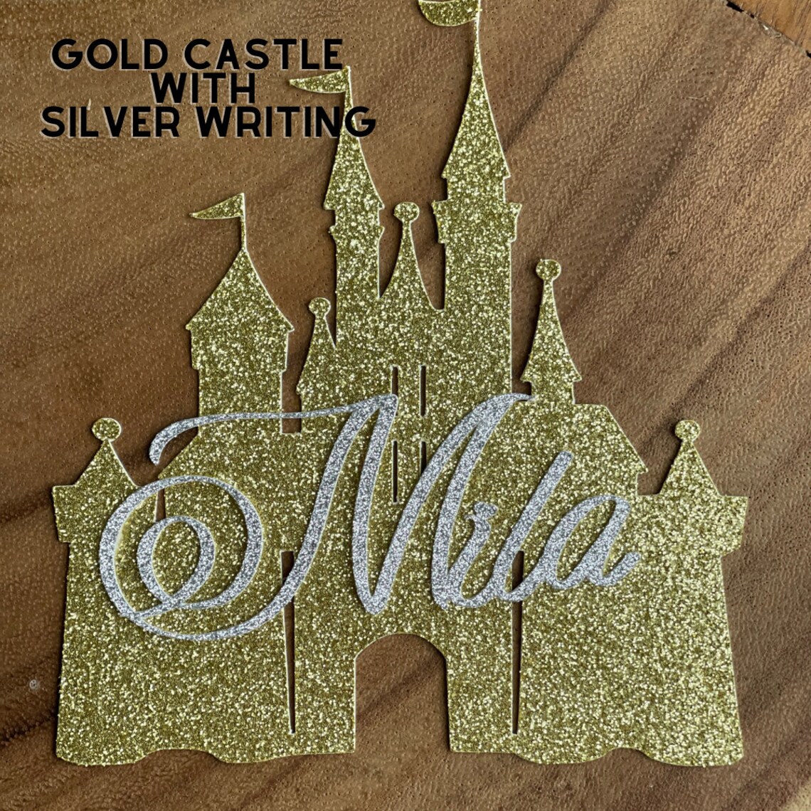 Personalized Disney Princess Castle Cake Topper - Etsy
