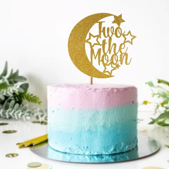 Two the Moon-cake Topper - Etsy
