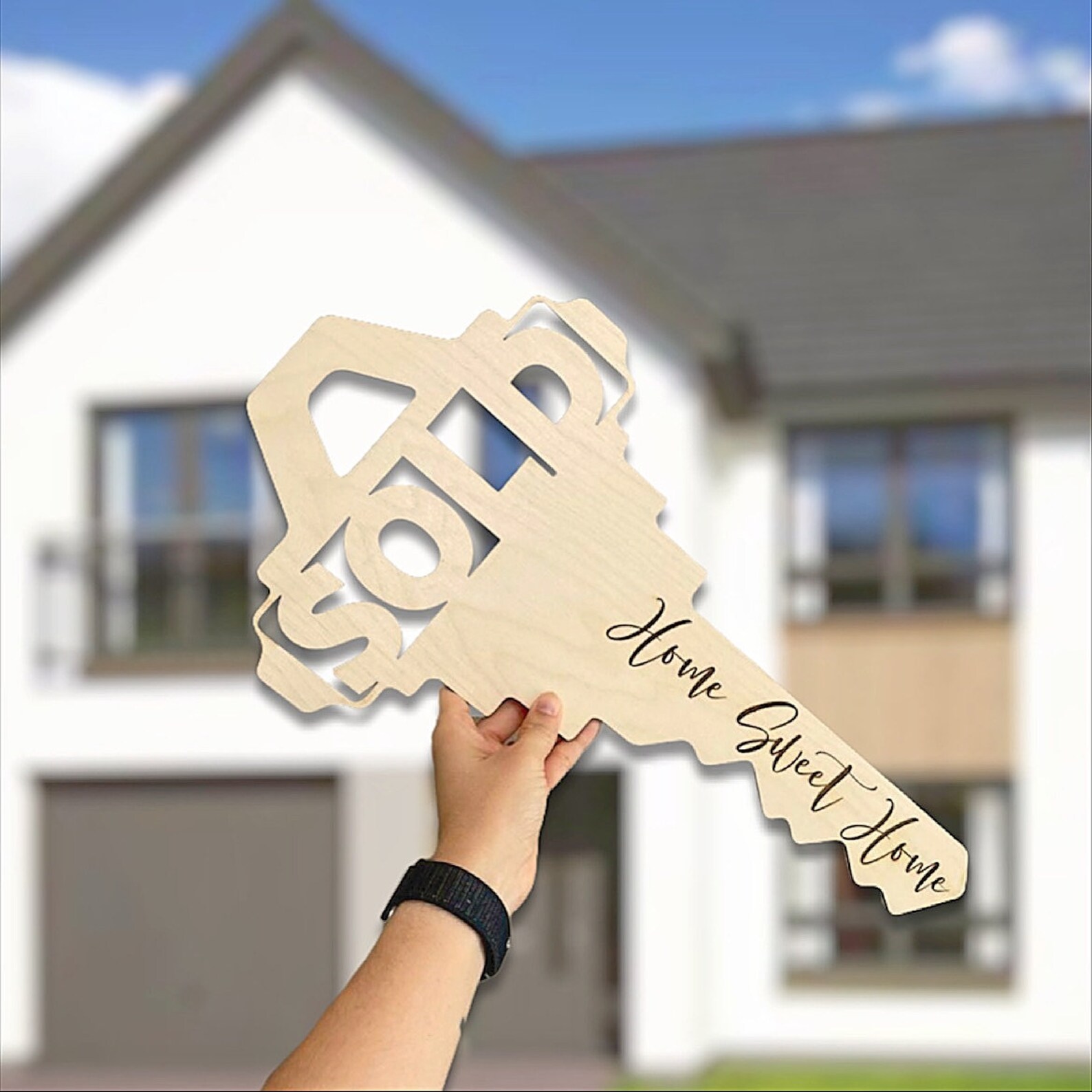 Just Sold Sign, Realtor Sign, Sold Sign, Closing Sign, House Key Sign ...