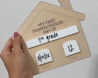 Homeschool Custom Sign - Etsy