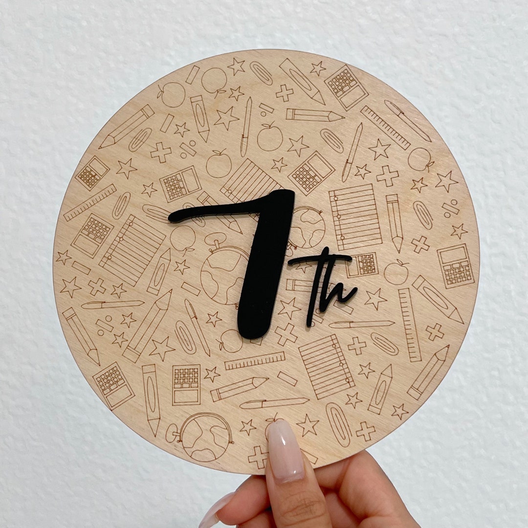 Round Back to School Sign - Etsy