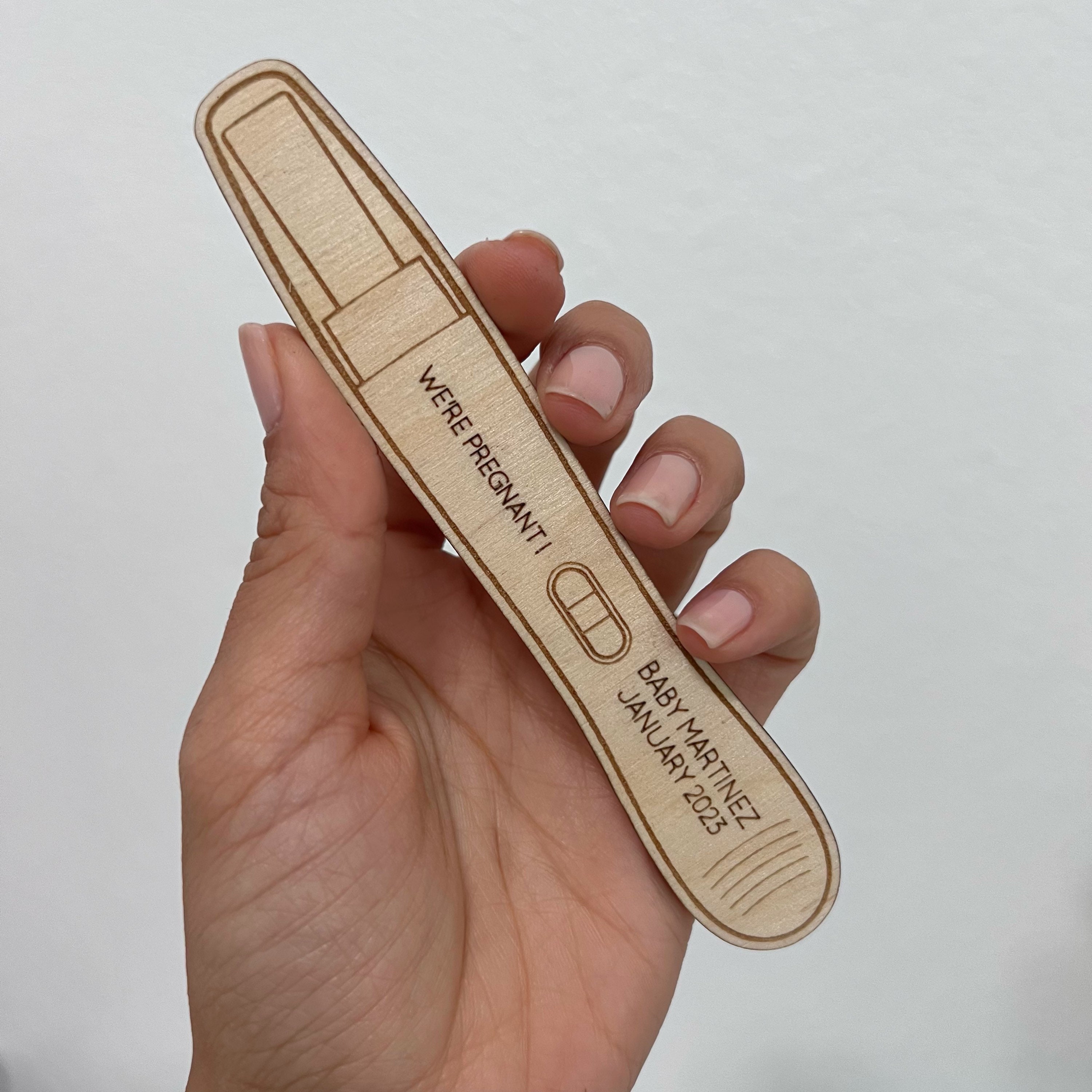 Pregnancy Stick Baby Announcement - Etsy