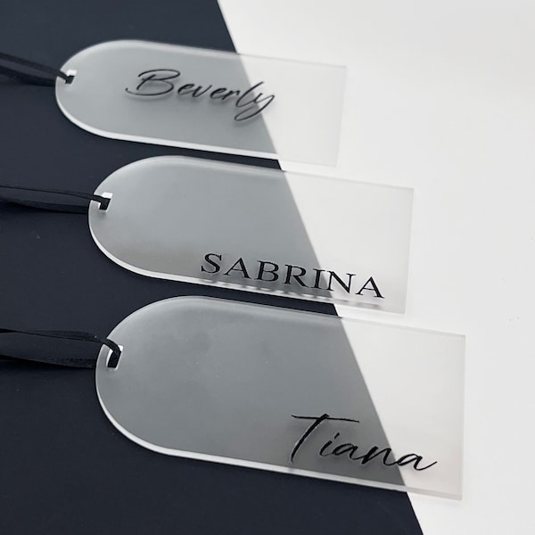 Acrylic Place Setting Name Tag - Etsy