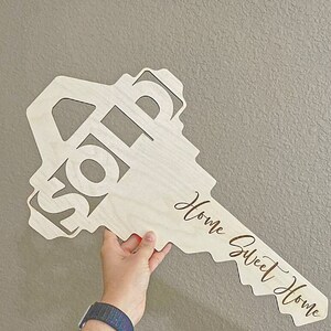 Just Sold Sign, Realtor Sign, Sold Sign, Closing Sign, House Key Sign ...