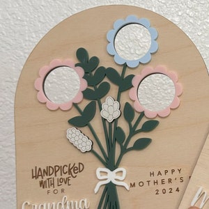 Personalized Gift for Mom, DIY Photo Mothers Day Flower, Crafts From ...